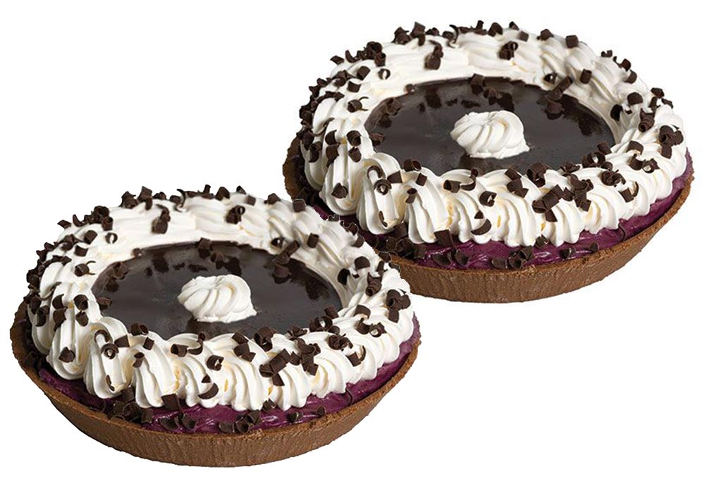2-Pack Black Raspberry Chip Ice Cream Pies